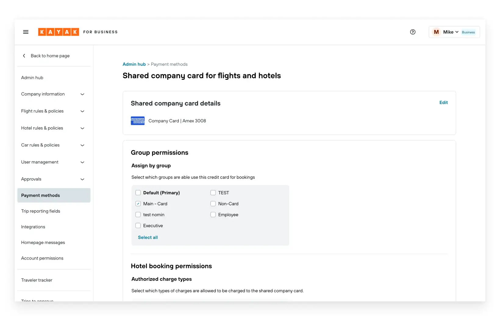 Payment Methods - KAYAK for Business Help Center