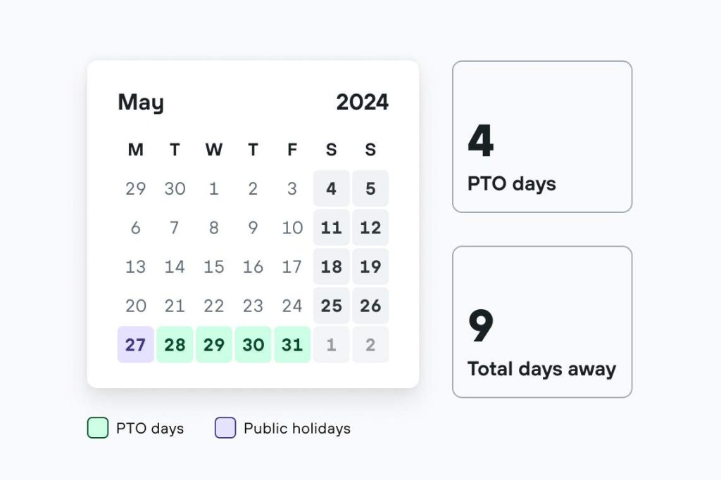 Maximize your time off with KAYAK’s PTO Calculator.